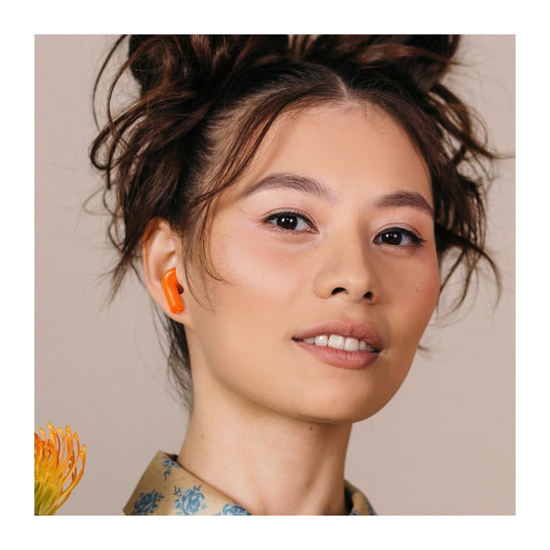 Happy Plugs Joy ワイヤレスインイヤーヘッドフォン／オレンジ [JOY ORANGE]｜フジヤエービック